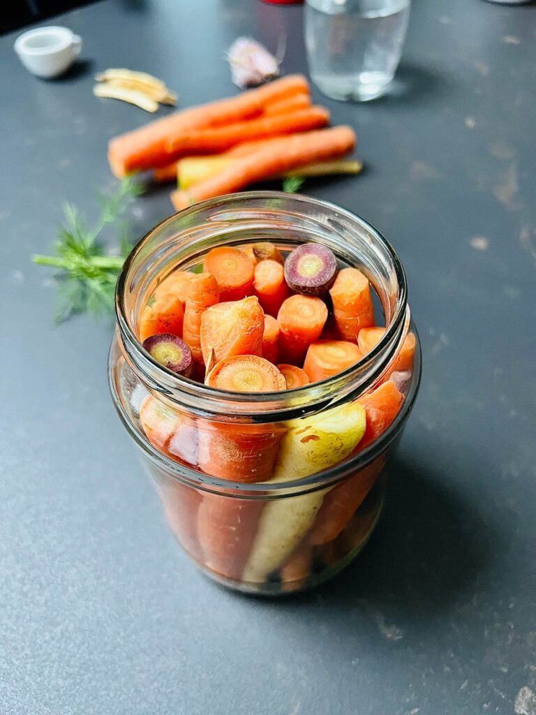Quick pickled carrots (fermented) - Ramona's Cuisine