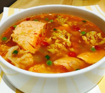Organic Veg & Fish Soup - Ramona's Cuisine